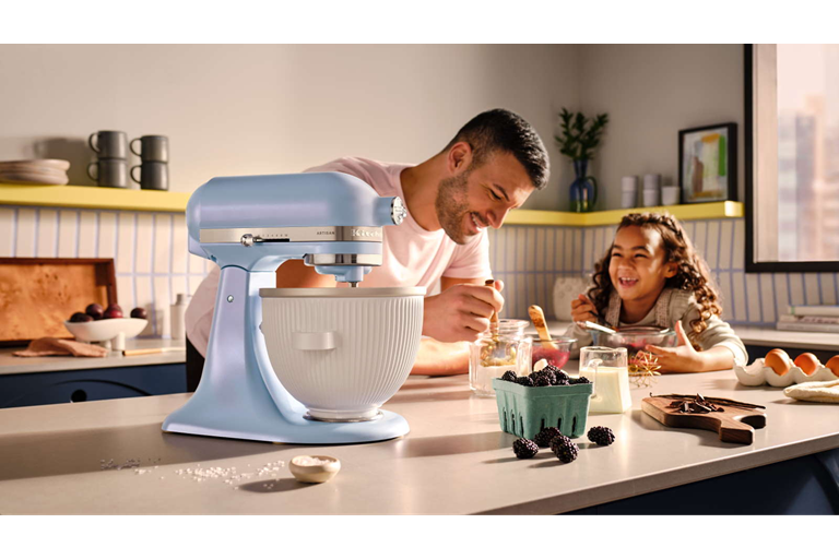 Kitchenaid Artisan Stand Mixer- Blue Salt | Domayne