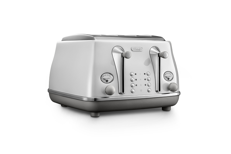 Buy Delonghi Icona Capital 4 Slice - White | Domayne AU