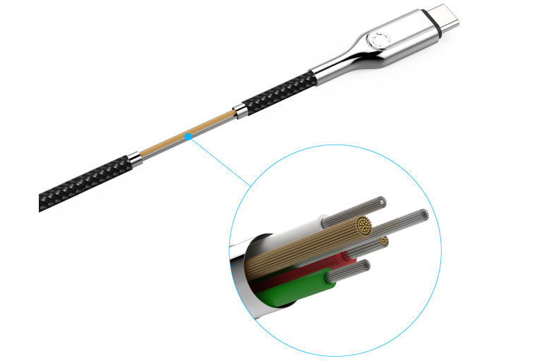 Buy Cygnett Armoured 50cm USB-C to USB-A Cable - Black | Domayne AU