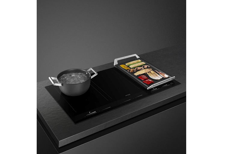 Buy Smeg 900mm Linea 6 Zone Induction Cooktop - Black Ceramic | Domayne AU